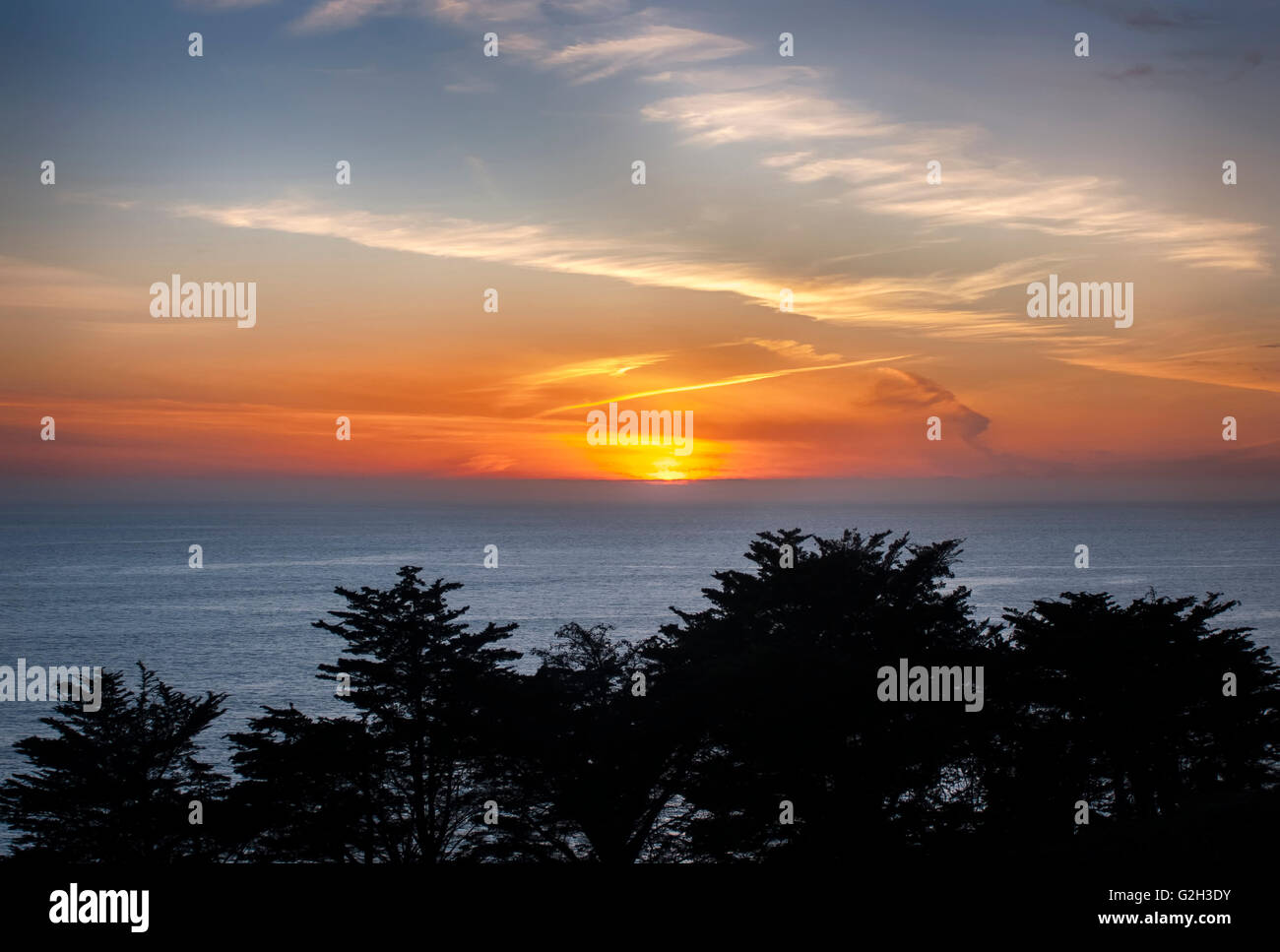 Big Sur Sunset, Big Sur, California Stock Photo - Alamy