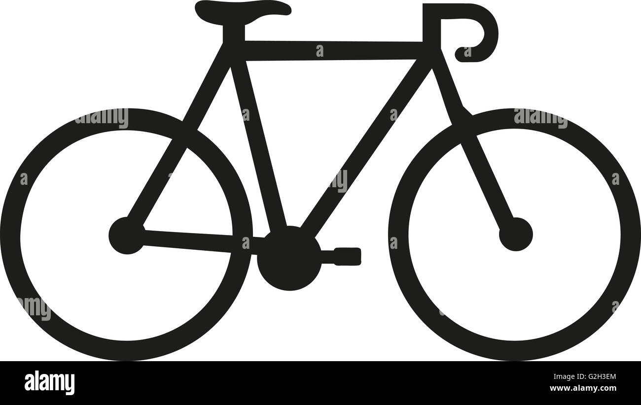 Biker icon symbol bike hi-res stock photography and images - Alamy