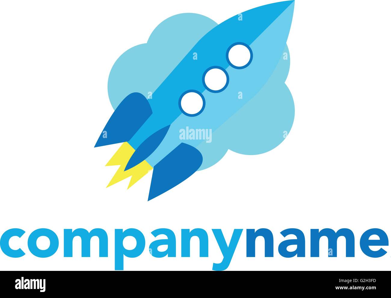 Rocket. Vector logo template Stock Vector Image & Art - Alamy