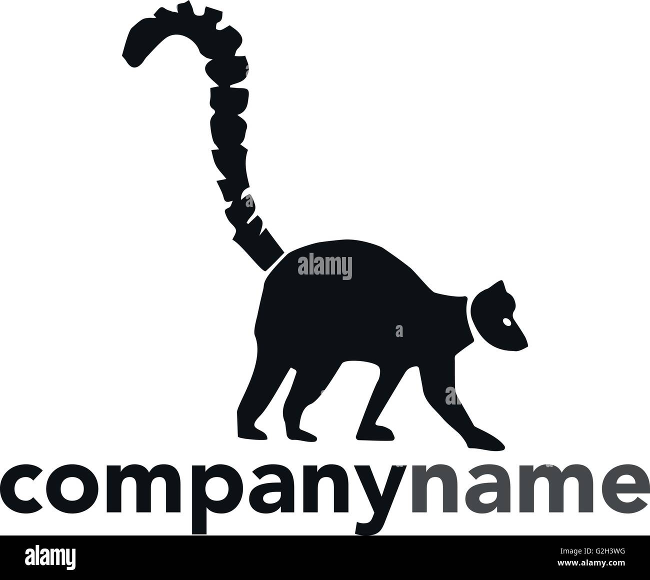 Ring tailed lemur black Cut Out Stock Images & Pictures - Alamy