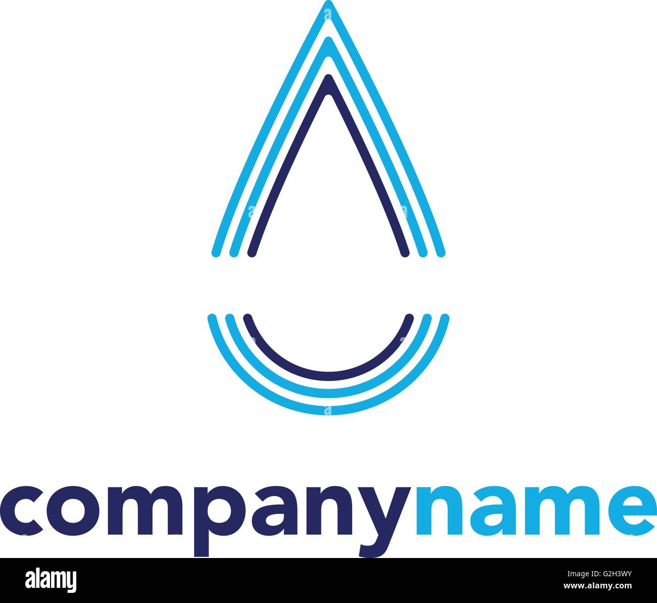 water abstract logo sign Branding Identity Corporate logo design ...