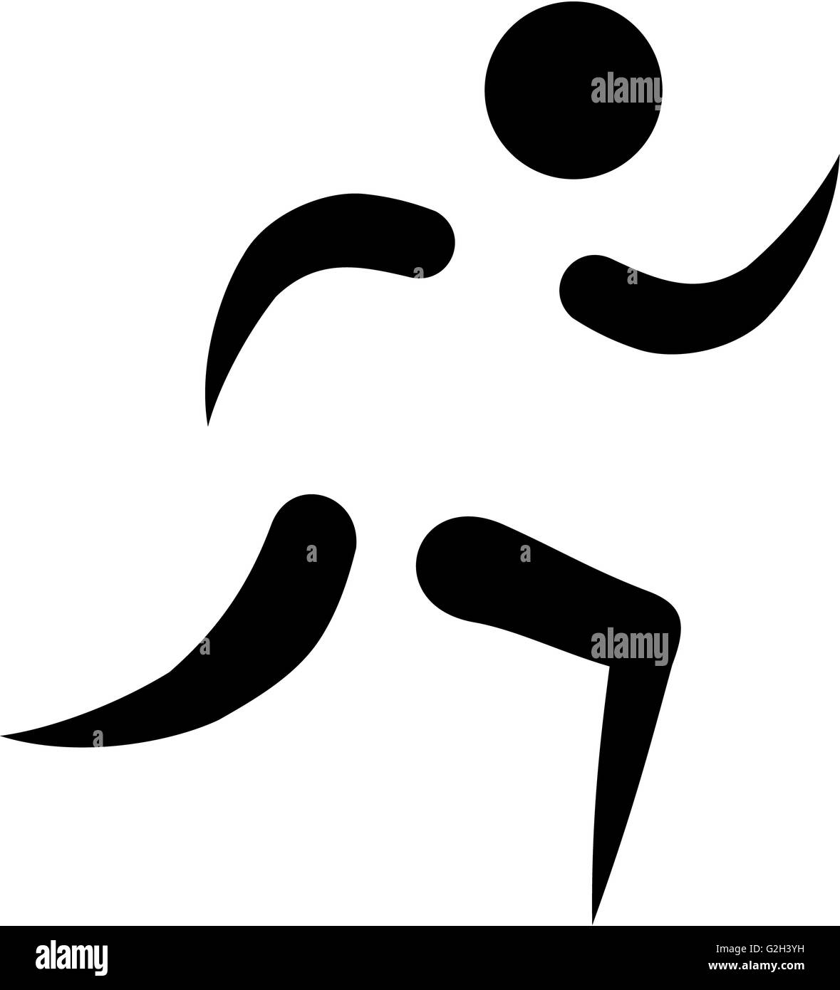 Runner icon Black and White Stock Photos & Images - Alamy