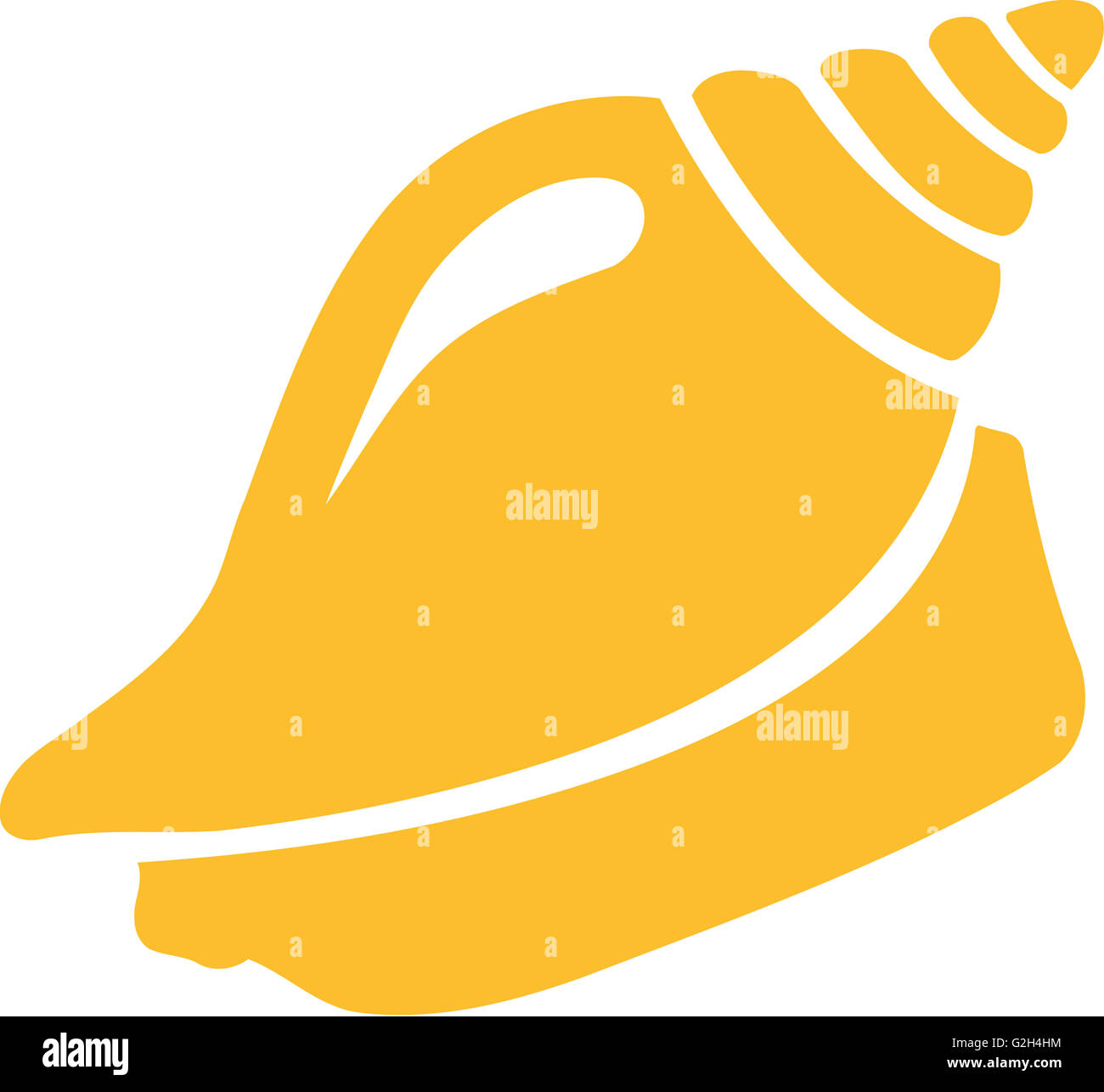 Yellow shell snail Stock Photo - Alamy