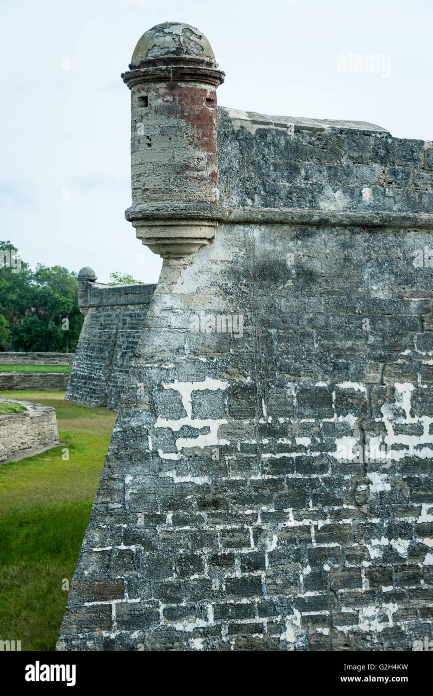 Castillo de San Marcos (formerly Fort Marion) in St. Augustine, Florida ...
