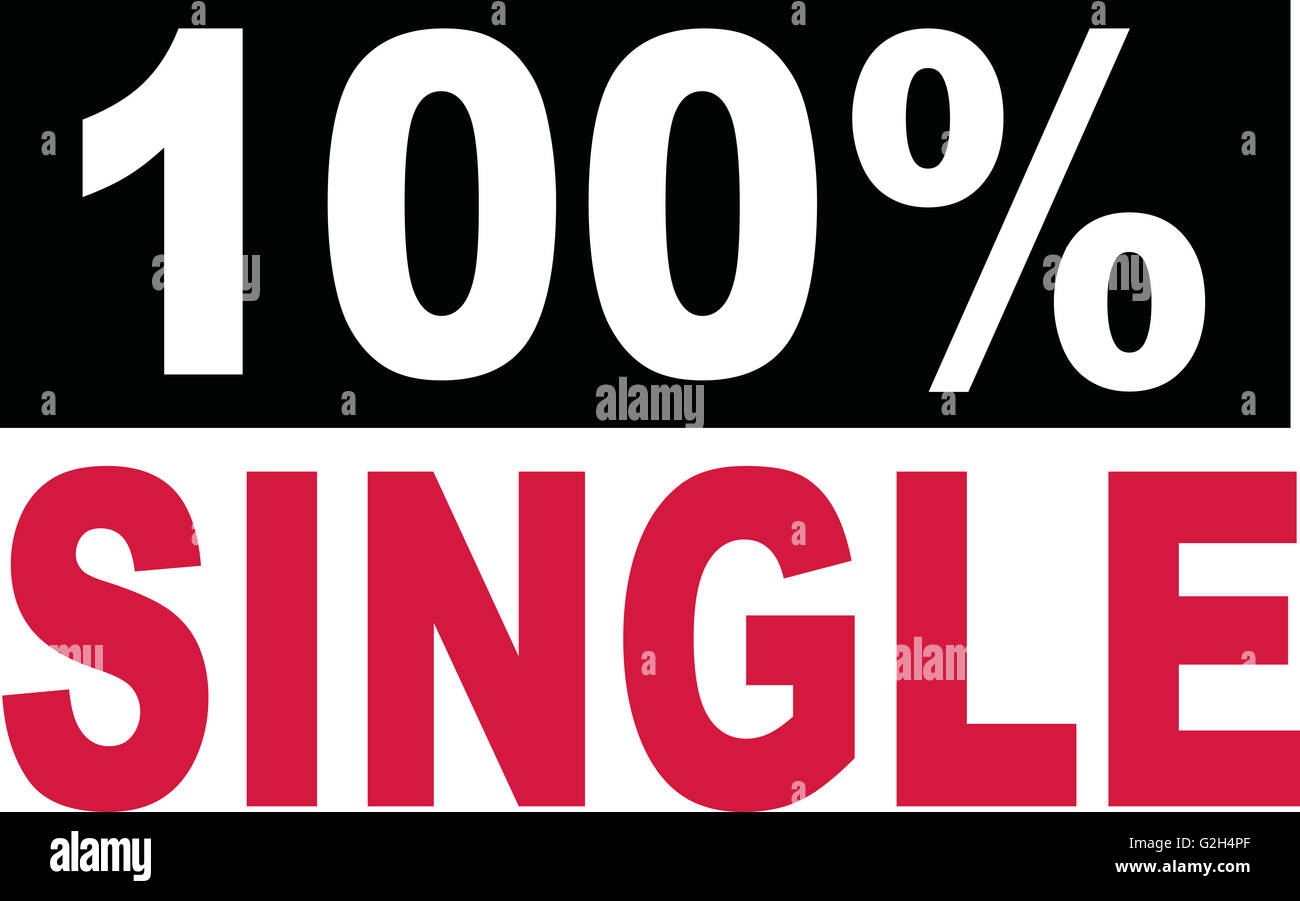 100 percent single lettering Stock Photo - Alamy