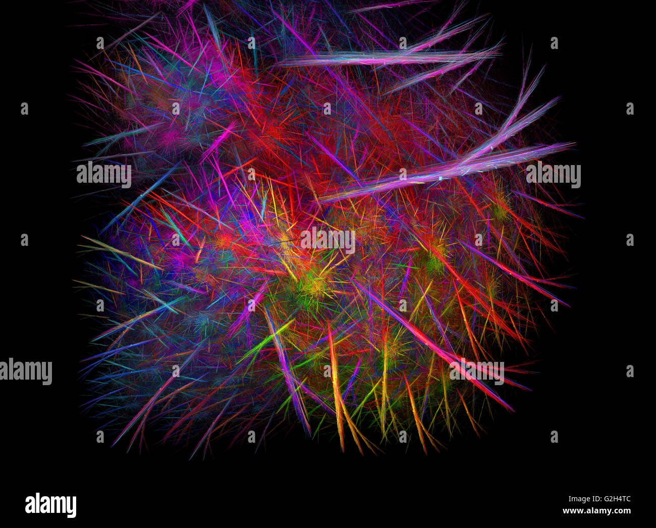 Multi- Coloured Spikes Stock Photo - Alamy