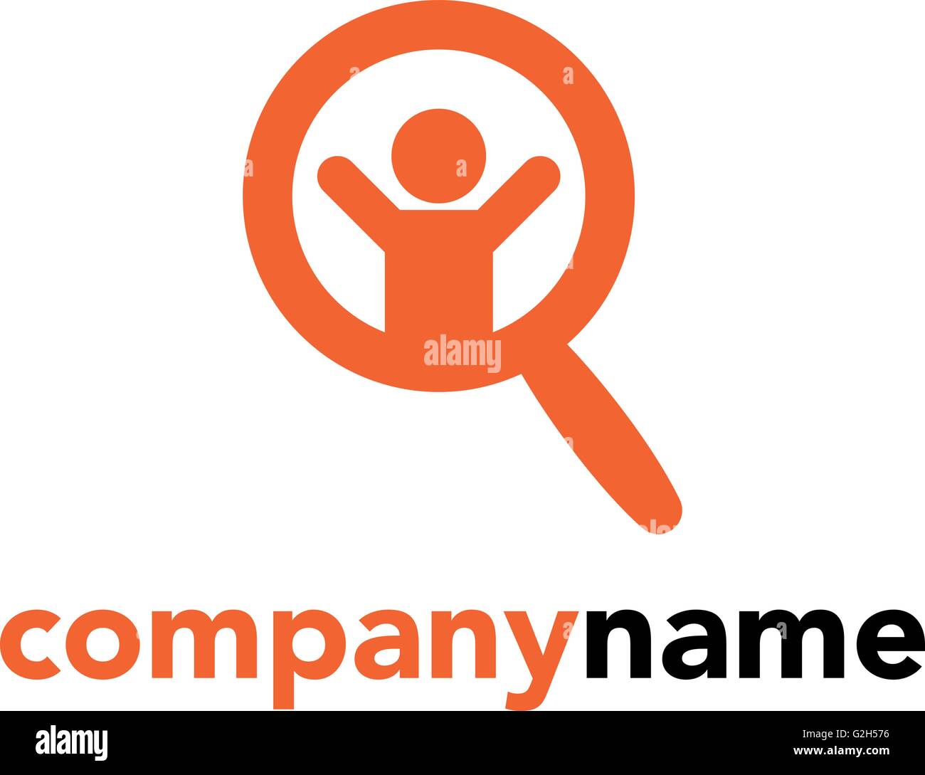 Abstract people Vector logo template. Design concept for search for ...