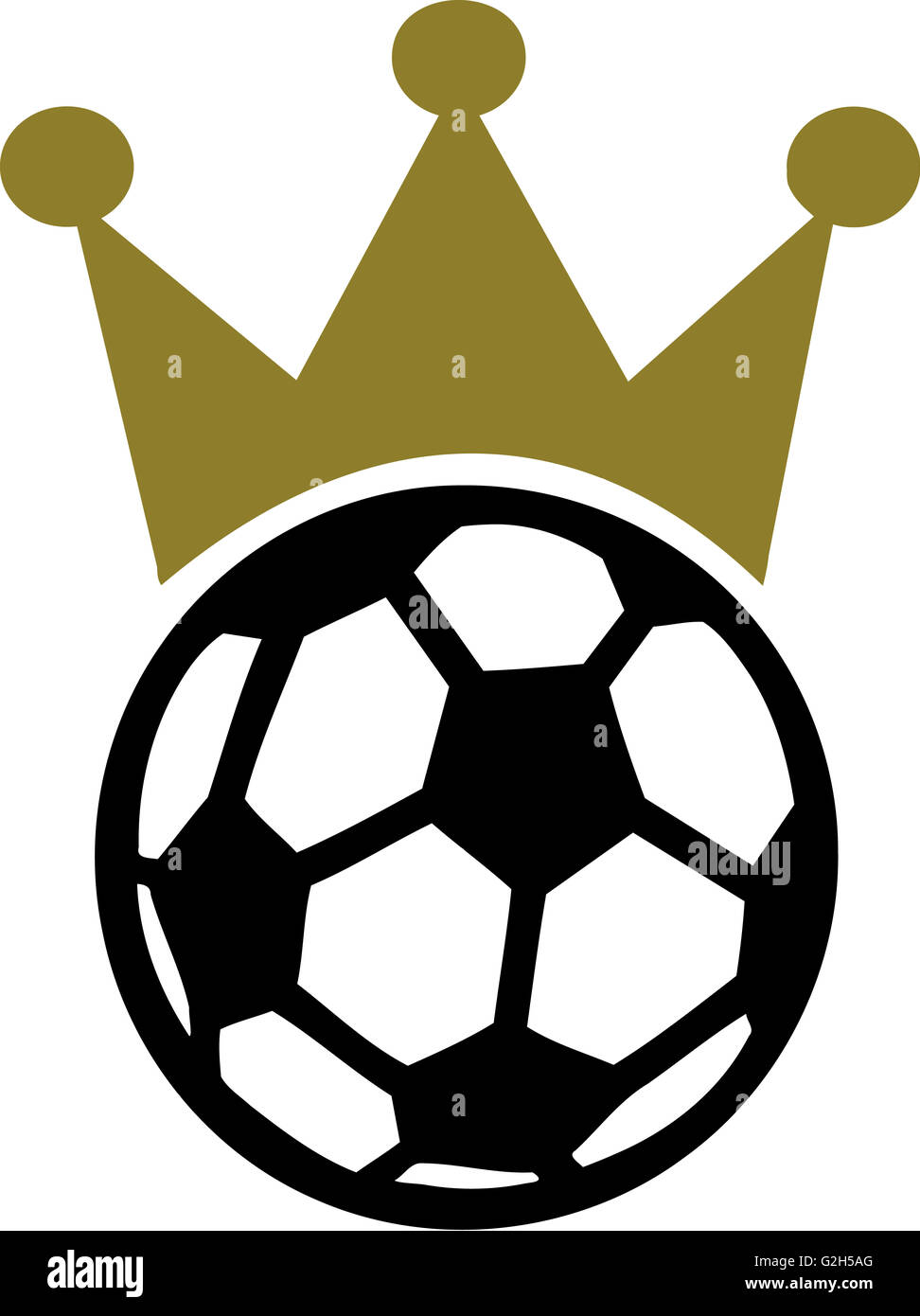 Football crown king football icon hi-res stock photography and images ...