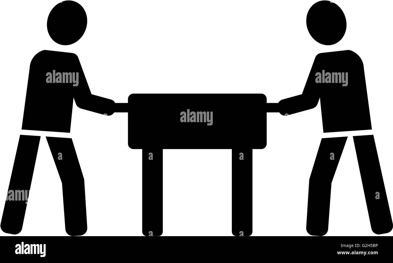 Soccer Table with Player Icon Stock Photo - Alamy