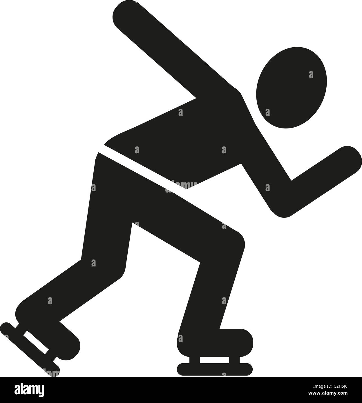 Speed skating pictogram hi-res stock photography and images - Alamy