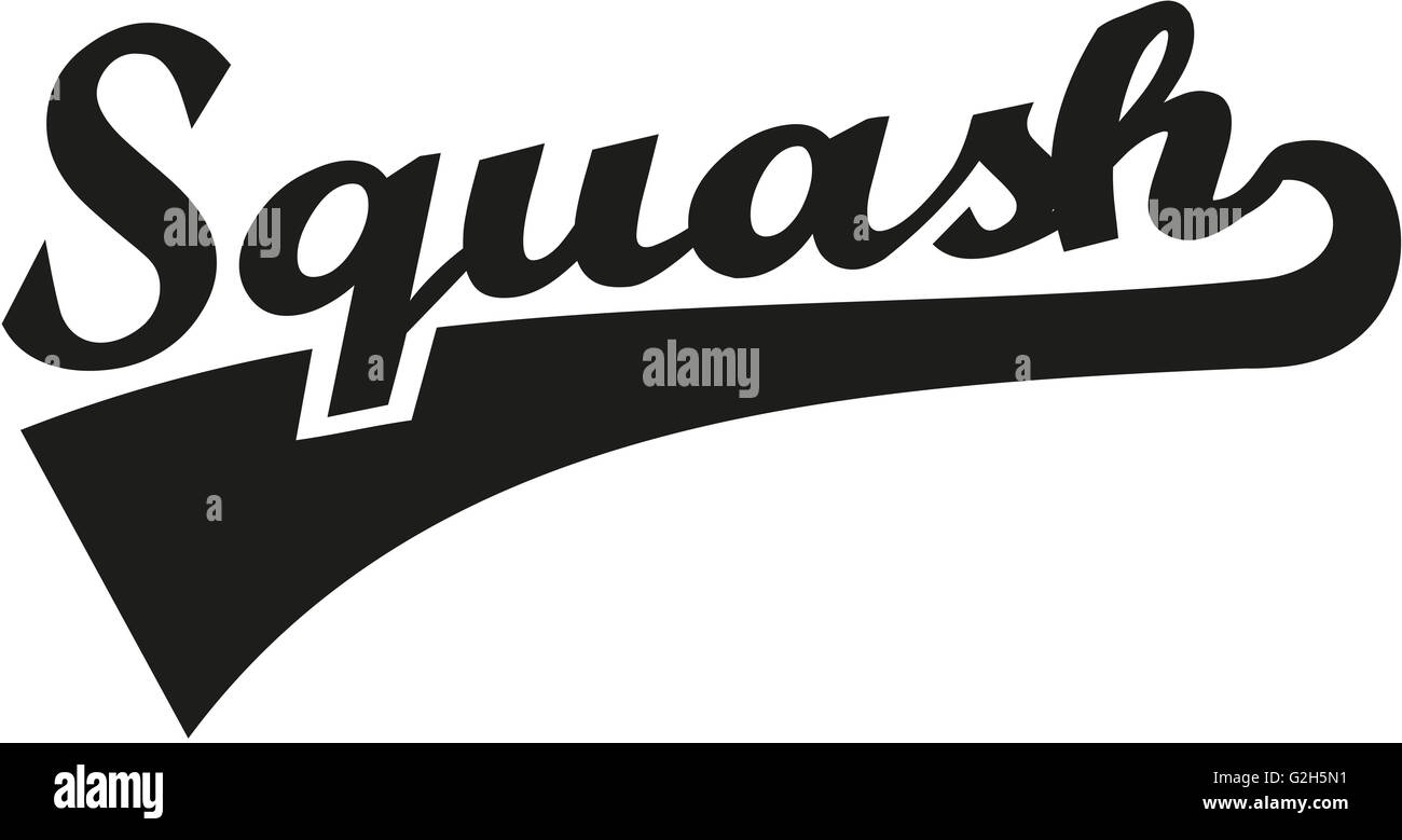 Squash word retro Stock Photo - Alamy