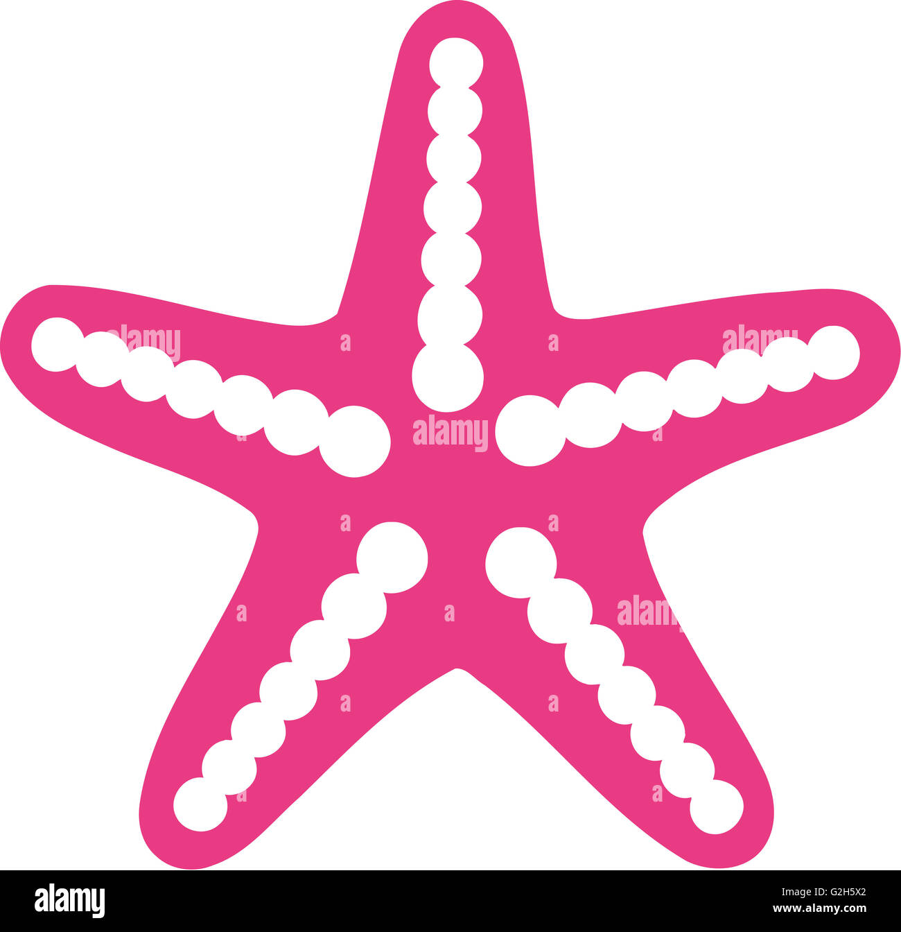 Simple pink starfish Stock Photo - Alamy