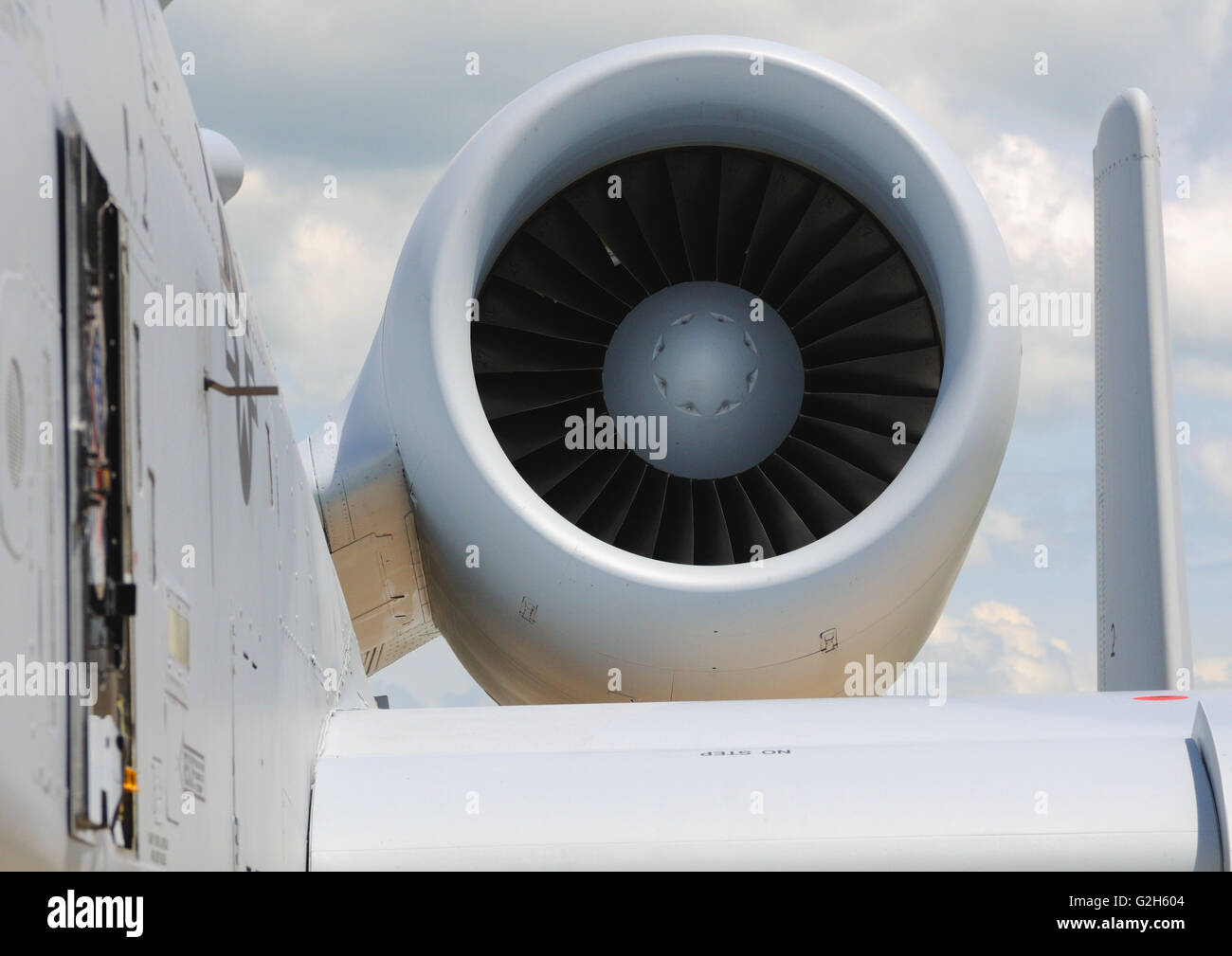 A-10 Thunderbolt jet engine Stock Photo - Alamy