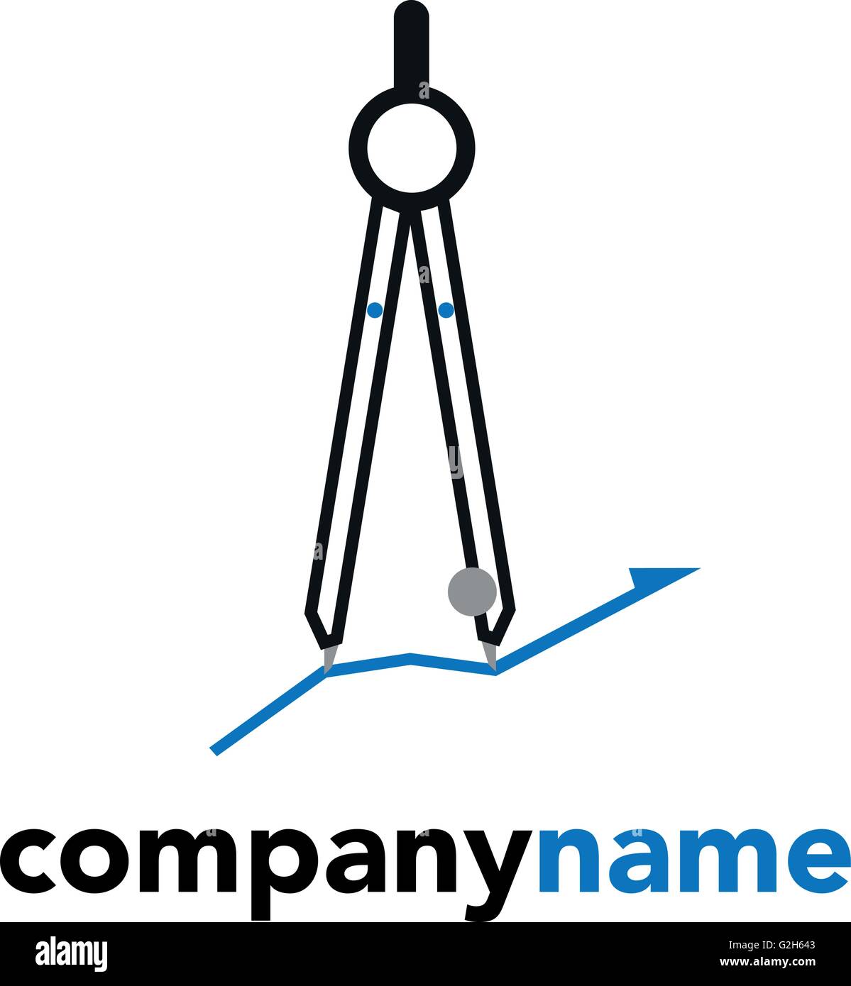 Flat compass icon hi-res stock photography and images - Alamy