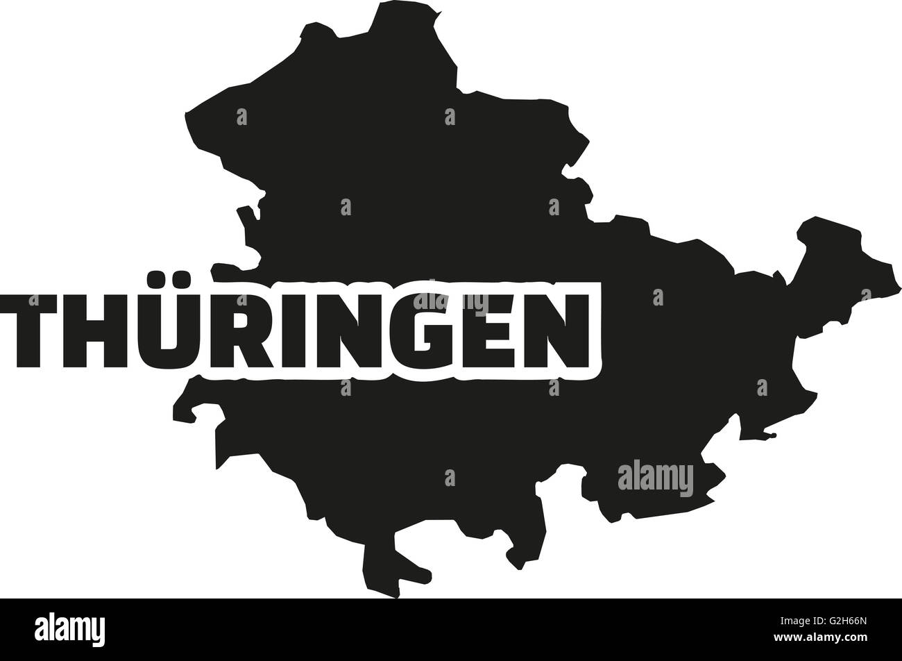 Map of thuringia hi-res stock photography and images - Alamy