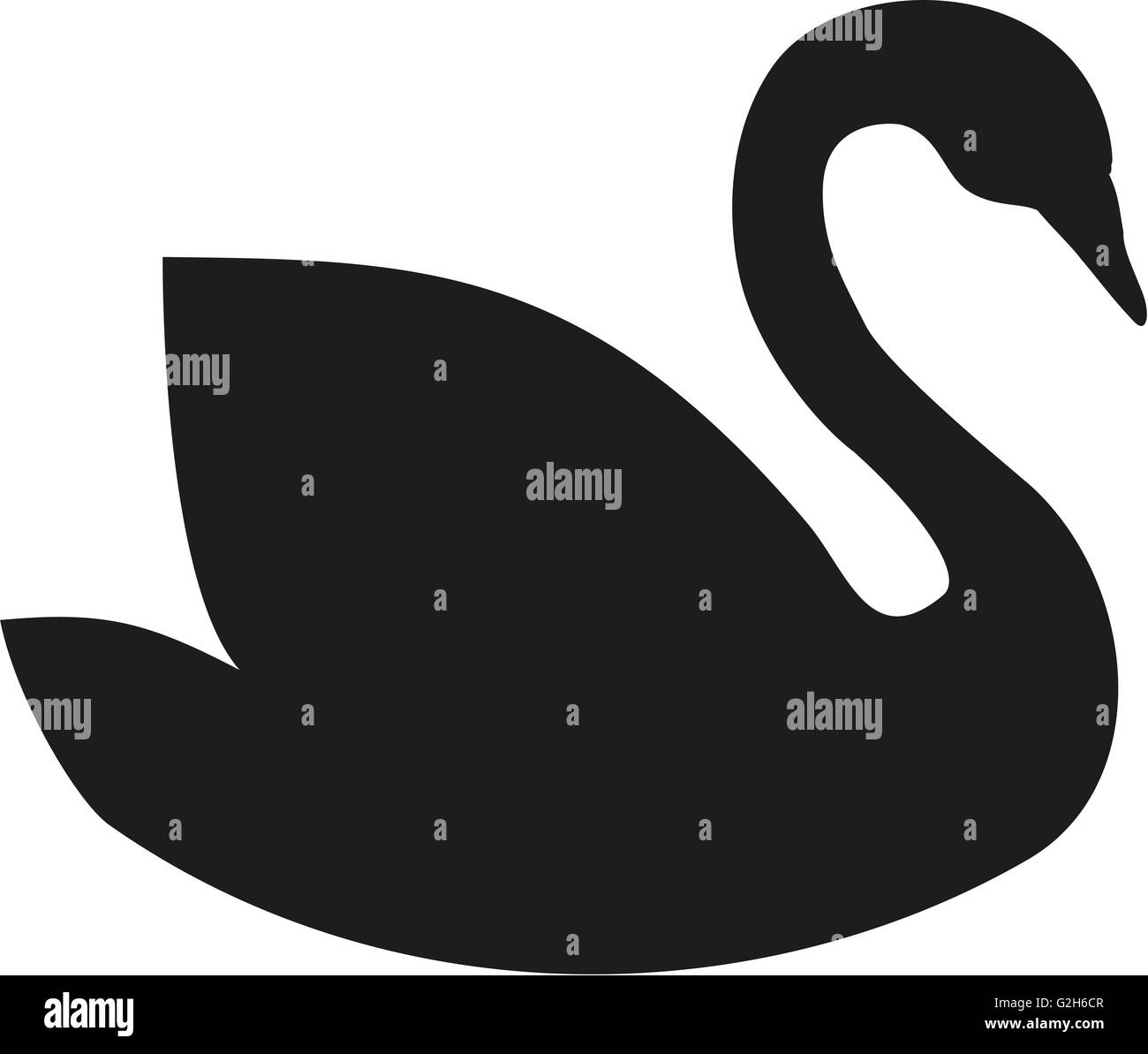 Swan icon hi-res stock photography and images - Alamy