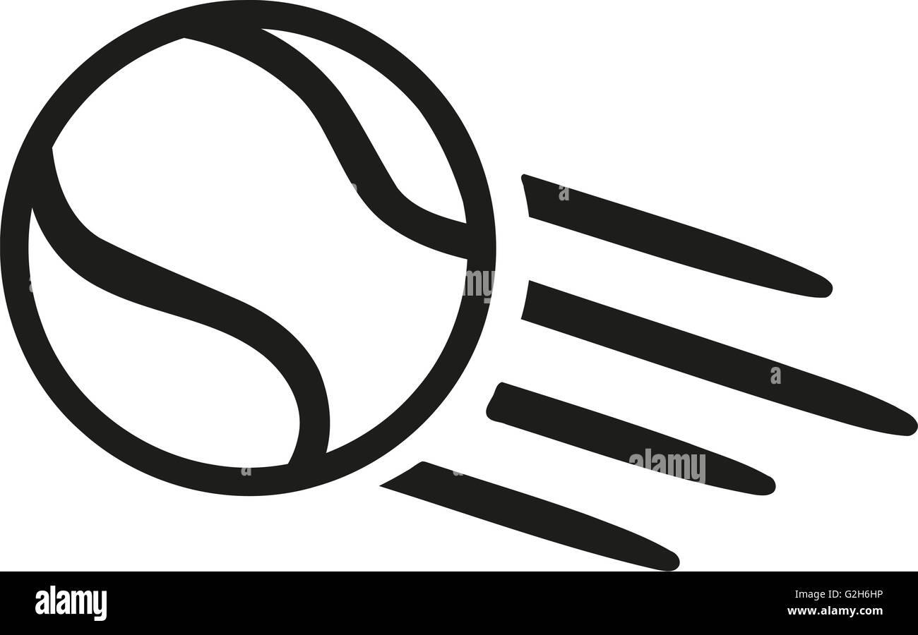 Tennis ball flying Stock Photo - Alamy