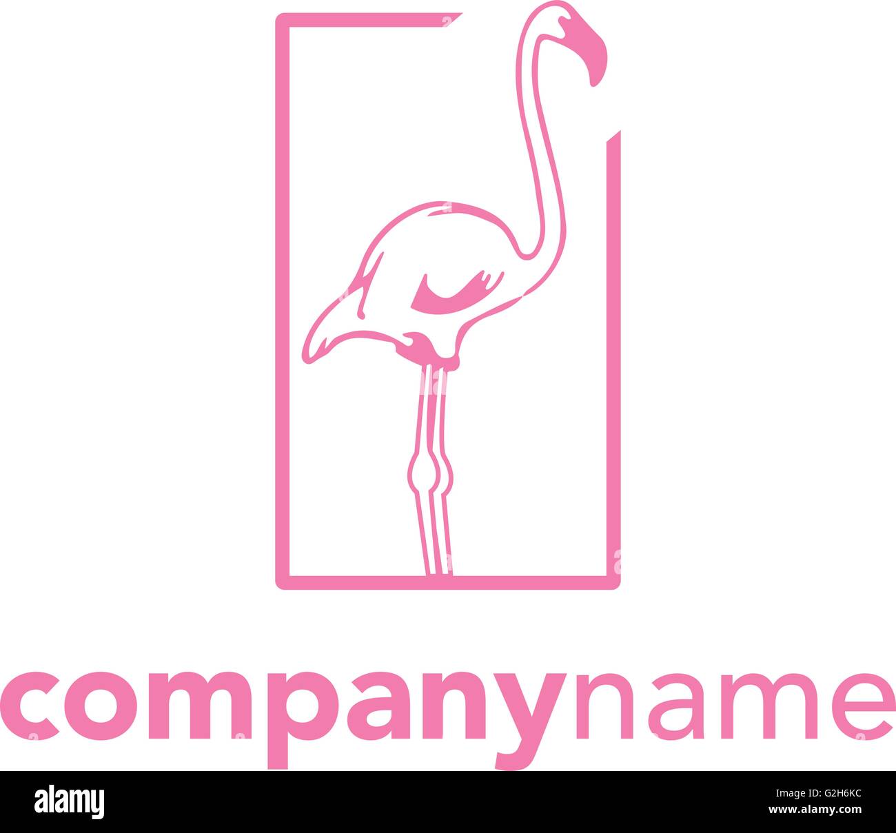 Flamingo logo vector hi-res stock photography and images - Alamy