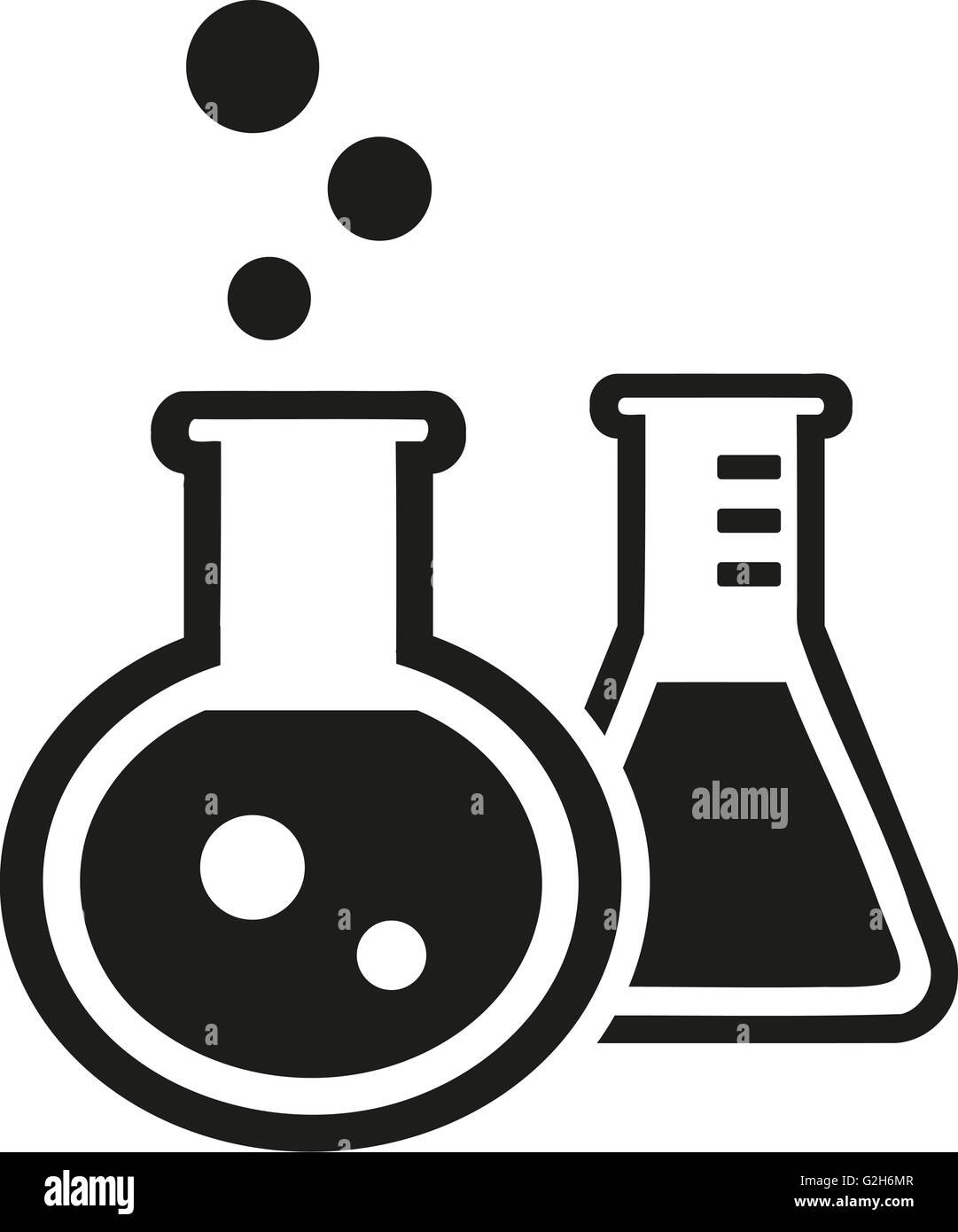 Laboratory glass icon test Cut Out Stock Images & Pictures - Alamy