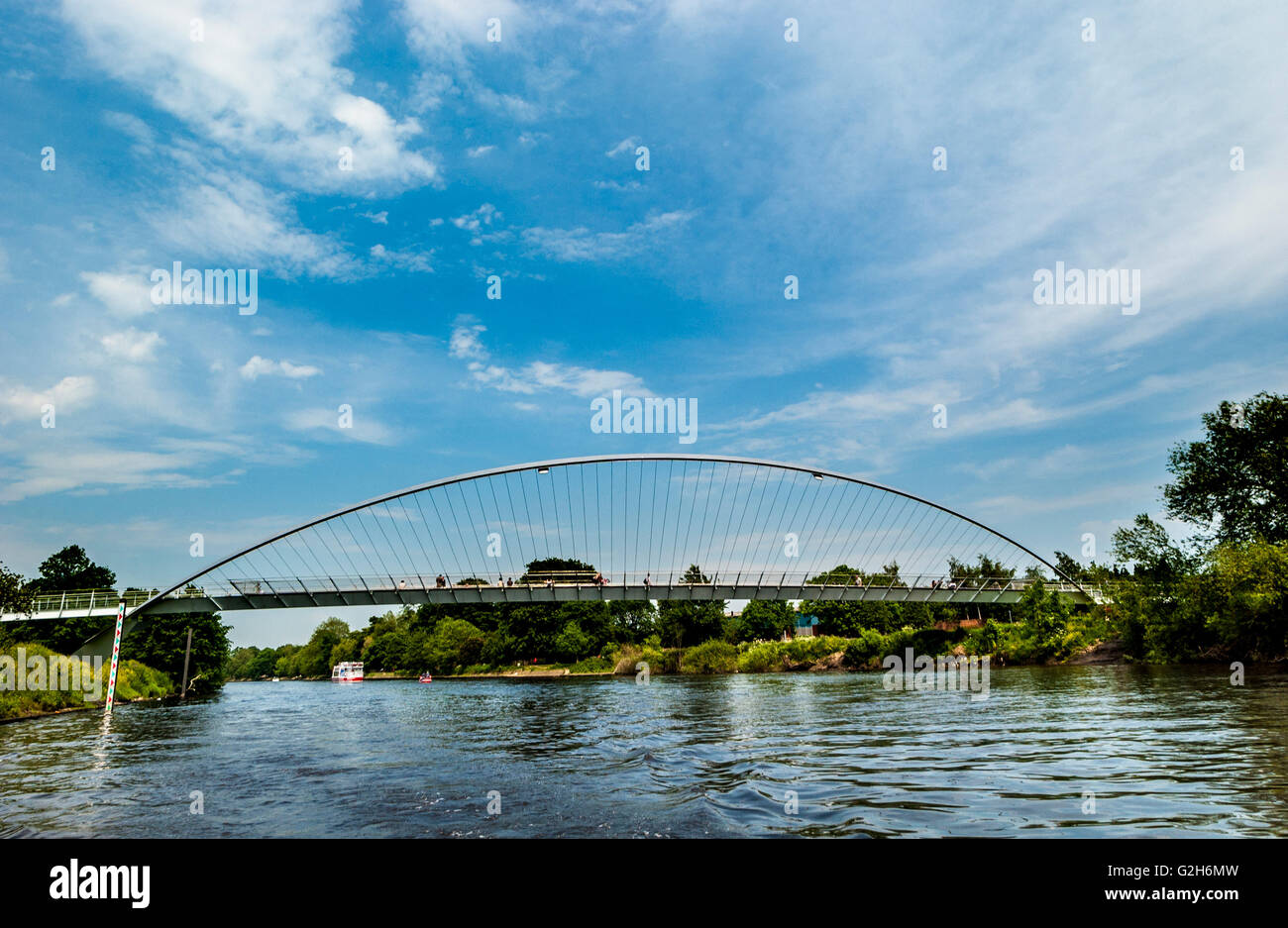 York Millennium Bridge Over River Stock Photos & York Millennium Bridge ...