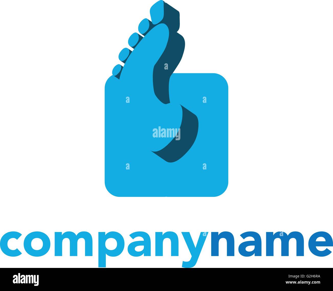 Foot, Footprint logo, symbol, icon, graphic, vector Stock Vector Image ...