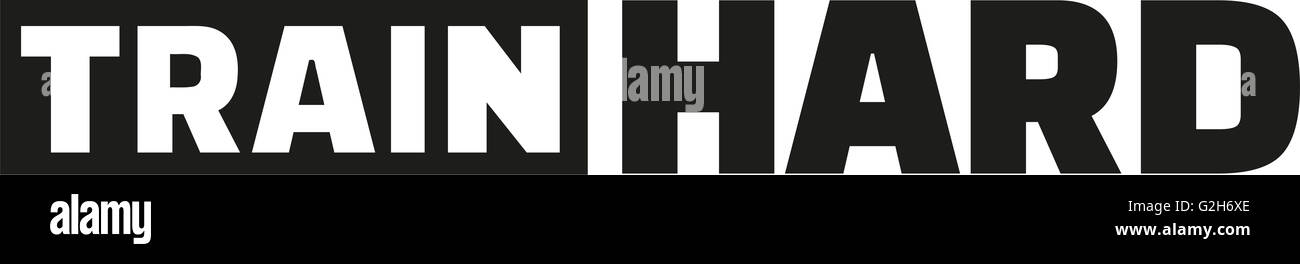 Train hard illustration hi-res stock photography and images - Alamy