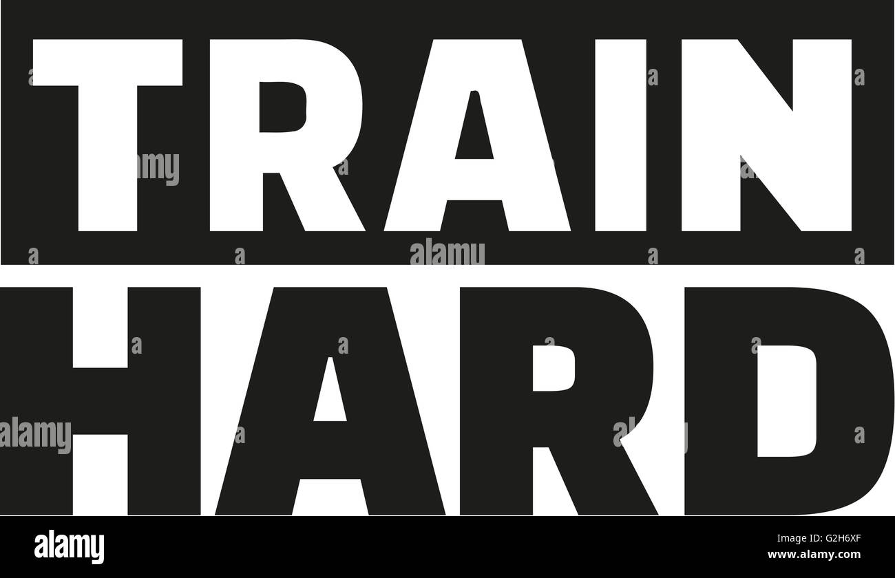 Train hard illustration hi-res stock photography and images - Alamy