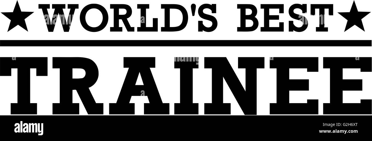 World's Best Trainee Stock Photo - Alamy