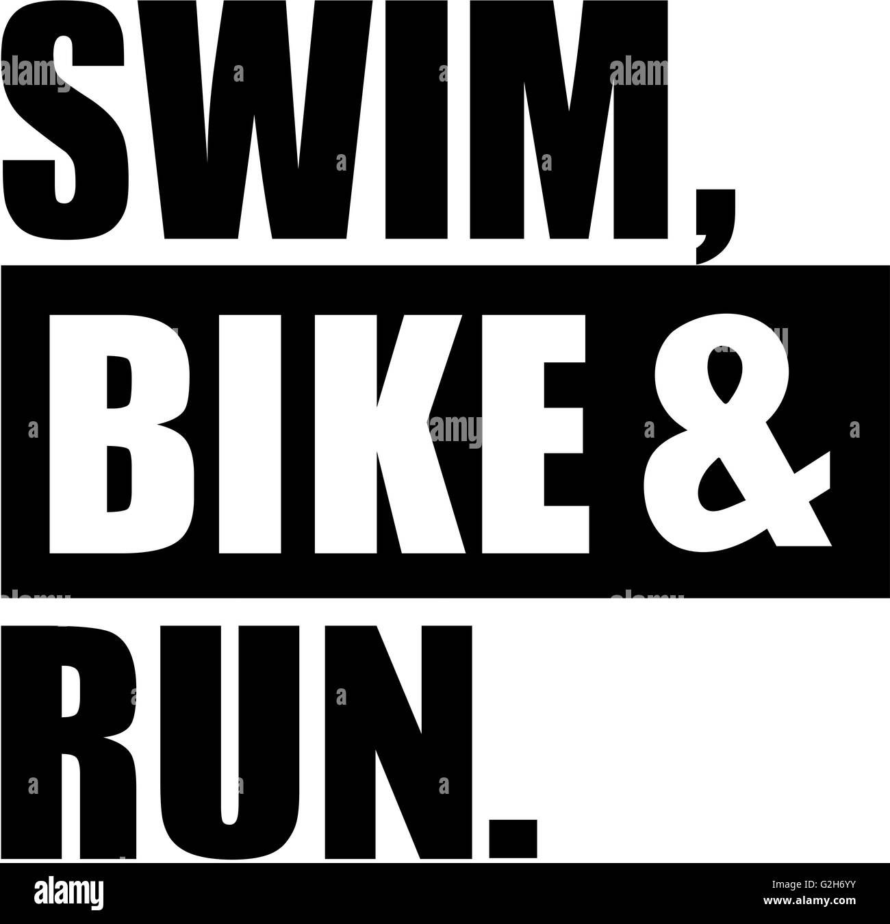 Triathlon Logo Swim Bike Run