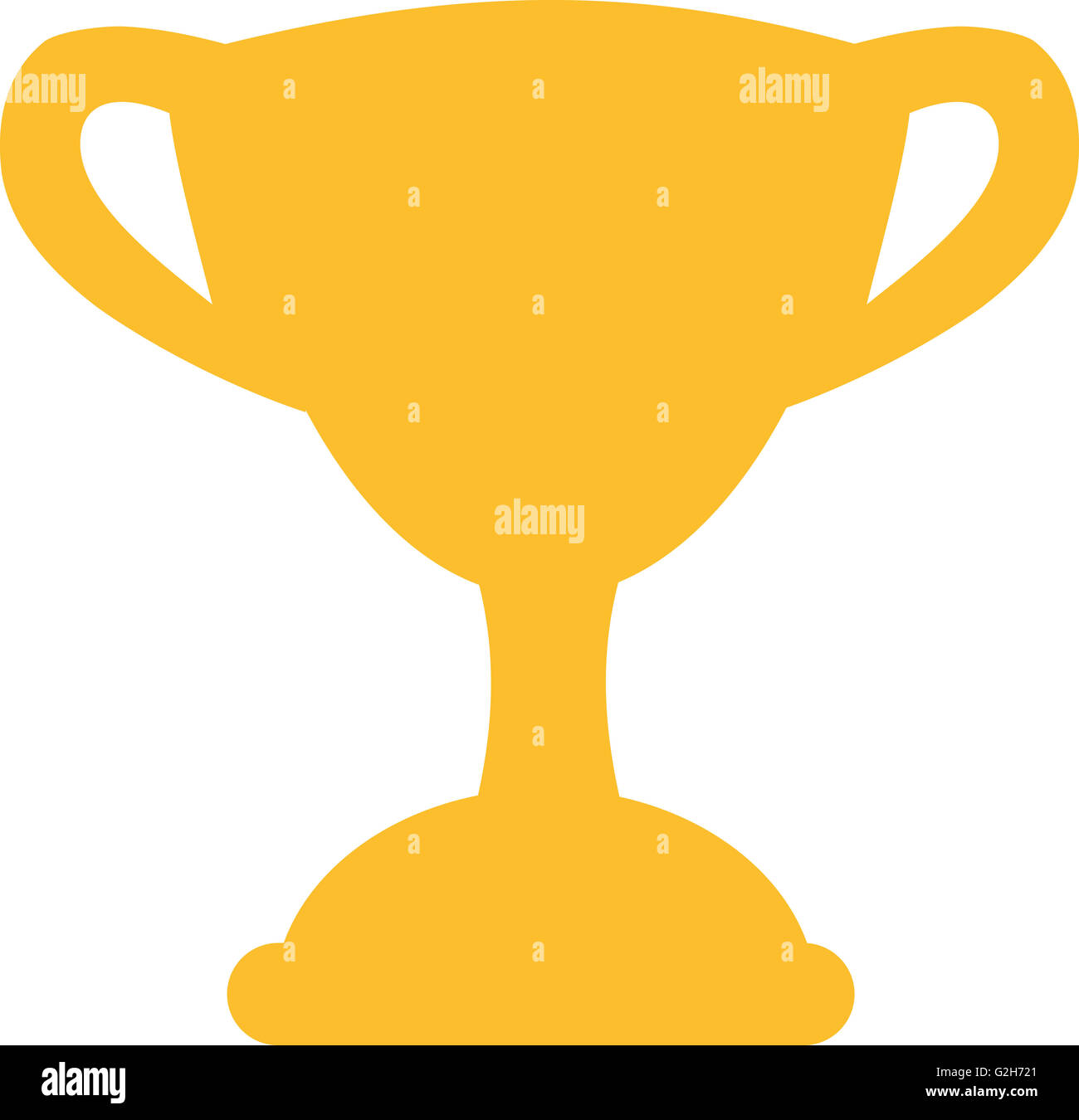 Golden Trophy icon Stock Photo - Alamy