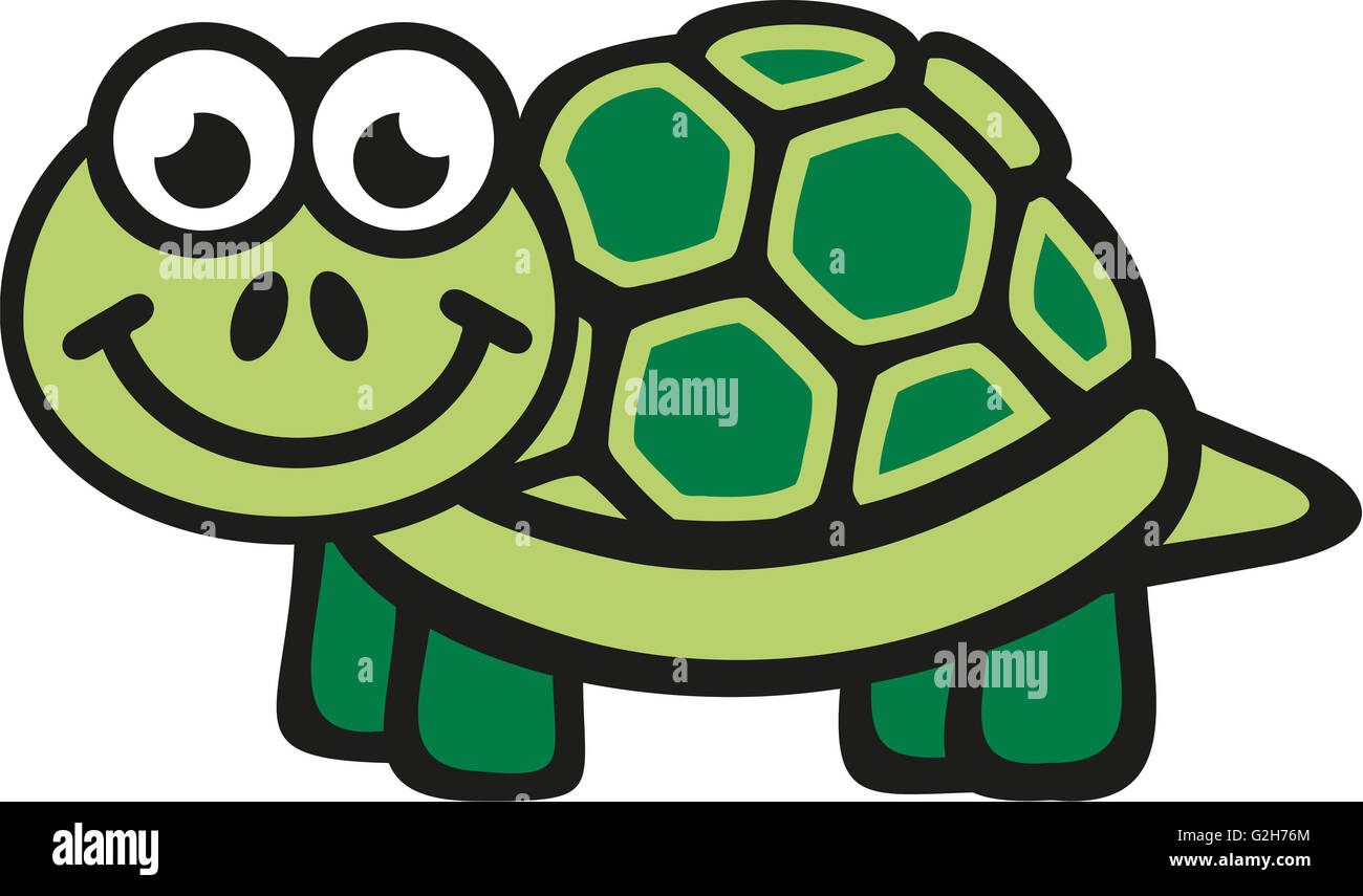 Funny cartoon turtle Stock Photo - Alamy