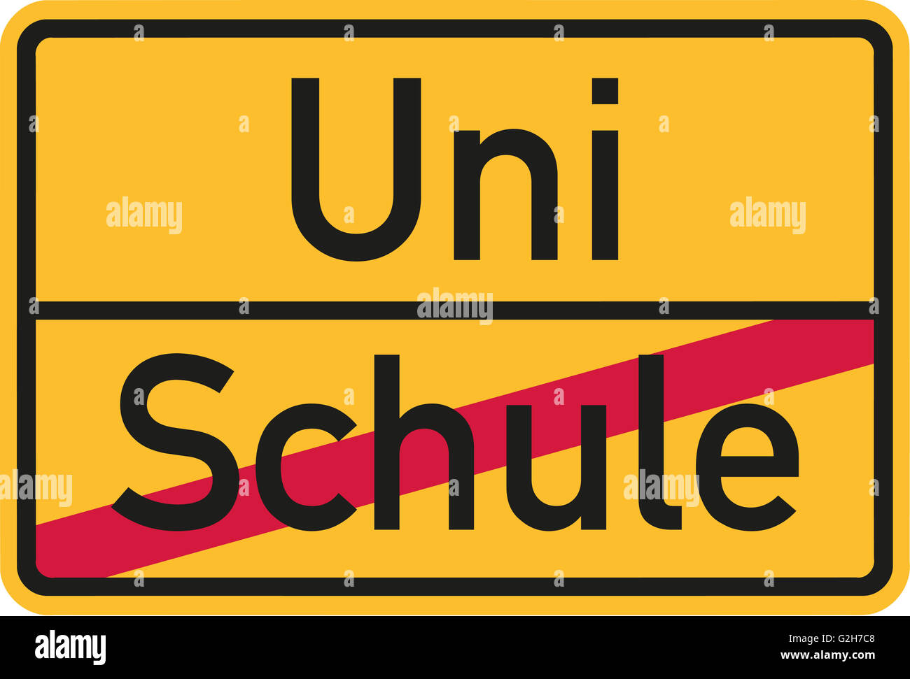 German sign university hi-res stock photography and images - Alamy
