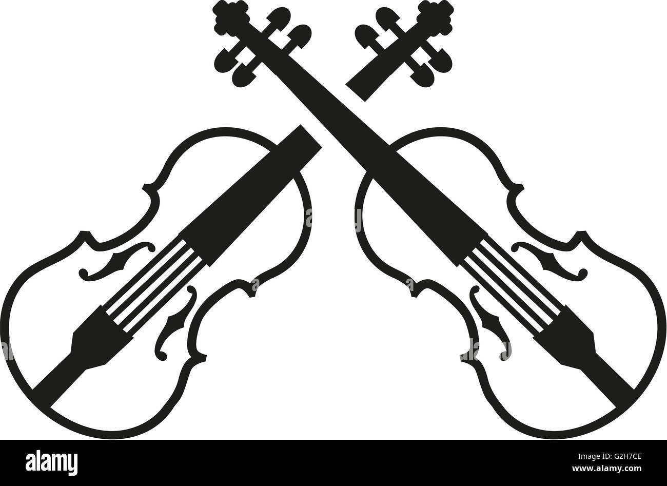 Crossed violins hi-res stock photography and images - Alamy