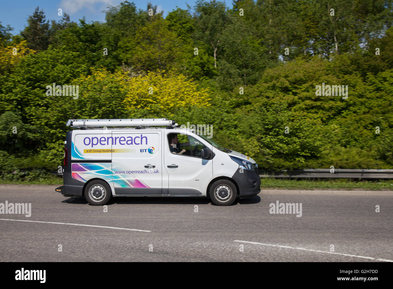 Open Reach BT van at the Pendle Power Fest, a classic, veteran and ...