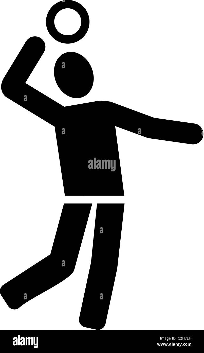 Volleyball pictogram hi-res stock photography and images - Alamy
