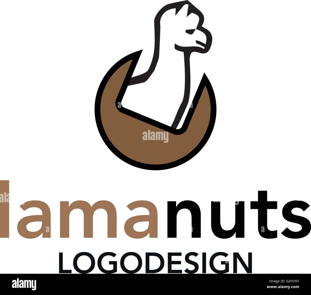 Lama nuts logo vector template Stock Vector Image & Art - Alamy