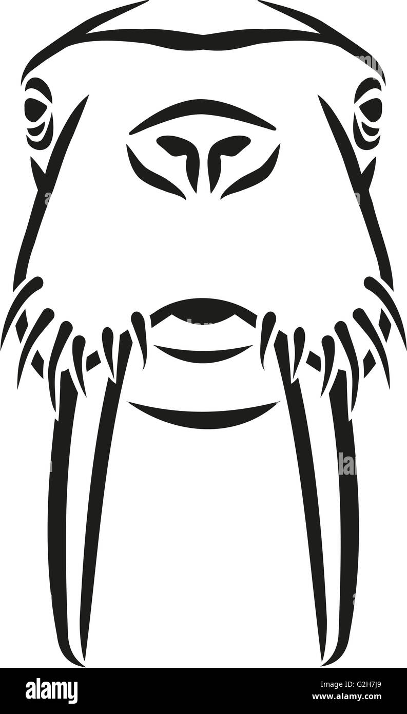 Walrus symbol hi-res stock photography and images - Alamy