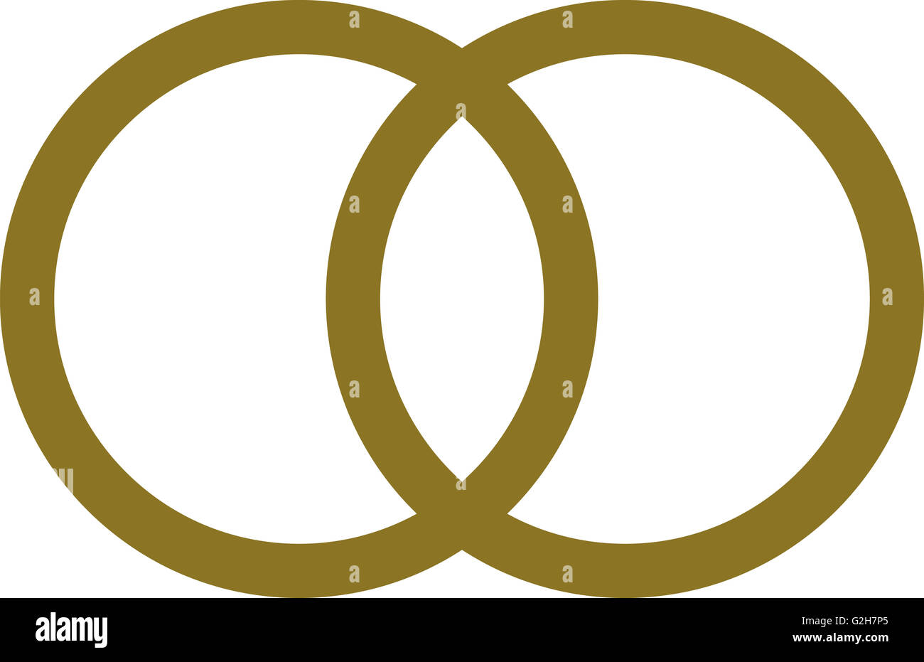 Golden simple wedding rings Stock Photo - Alamy