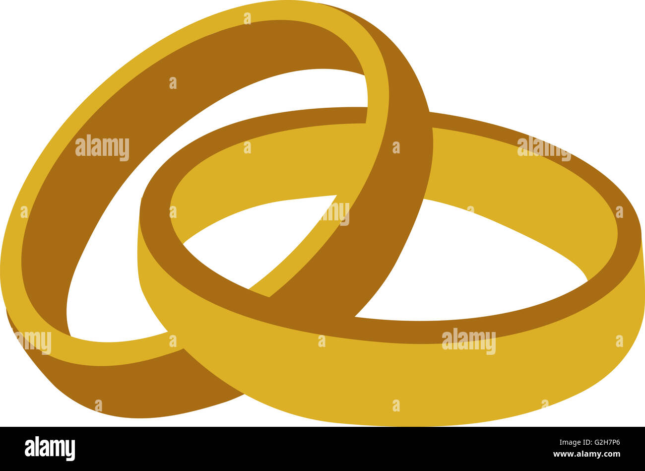 Golden wedding rings Stock Photo - Alamy