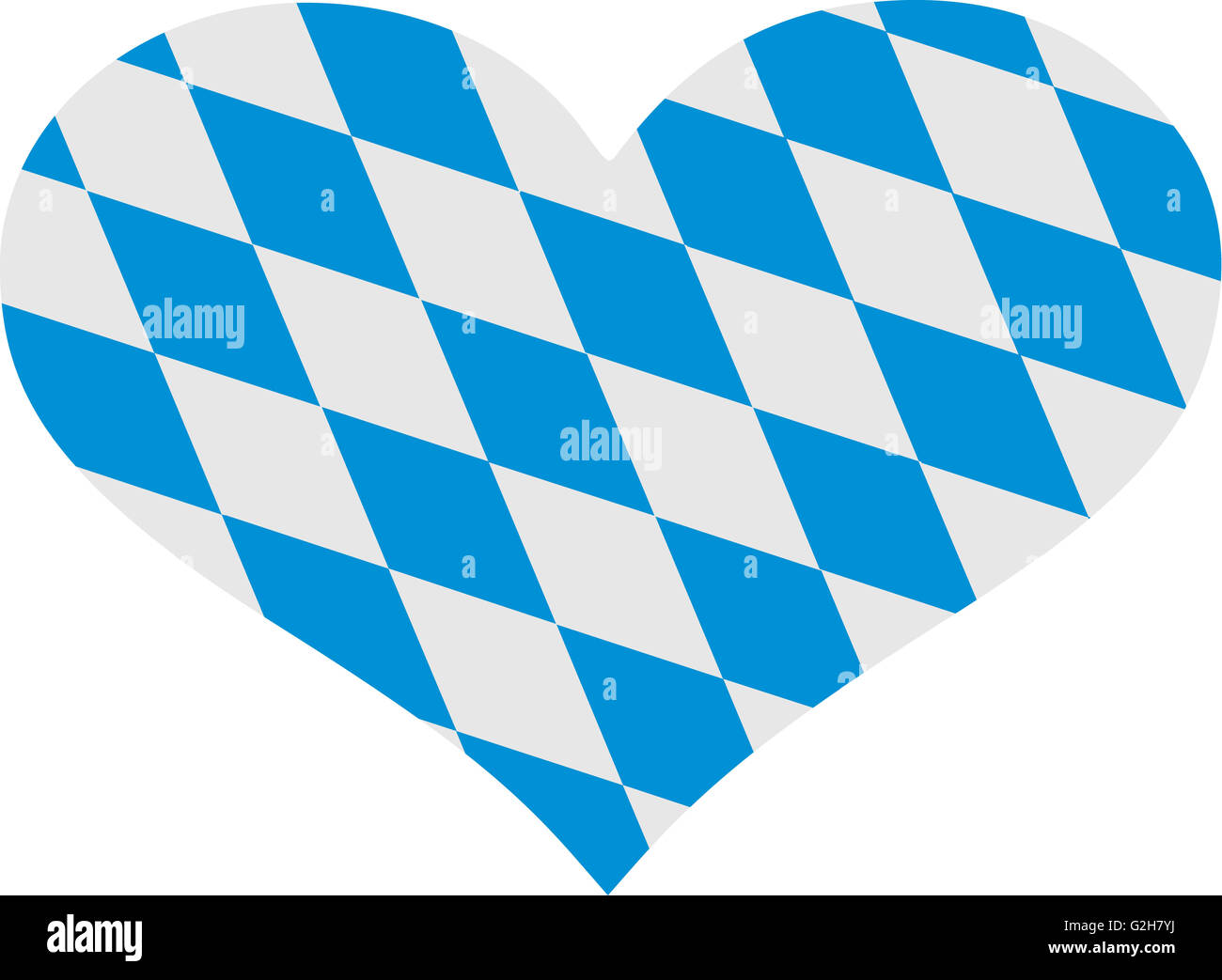 Heart with bavarian pattern Stock Photo - Alamy