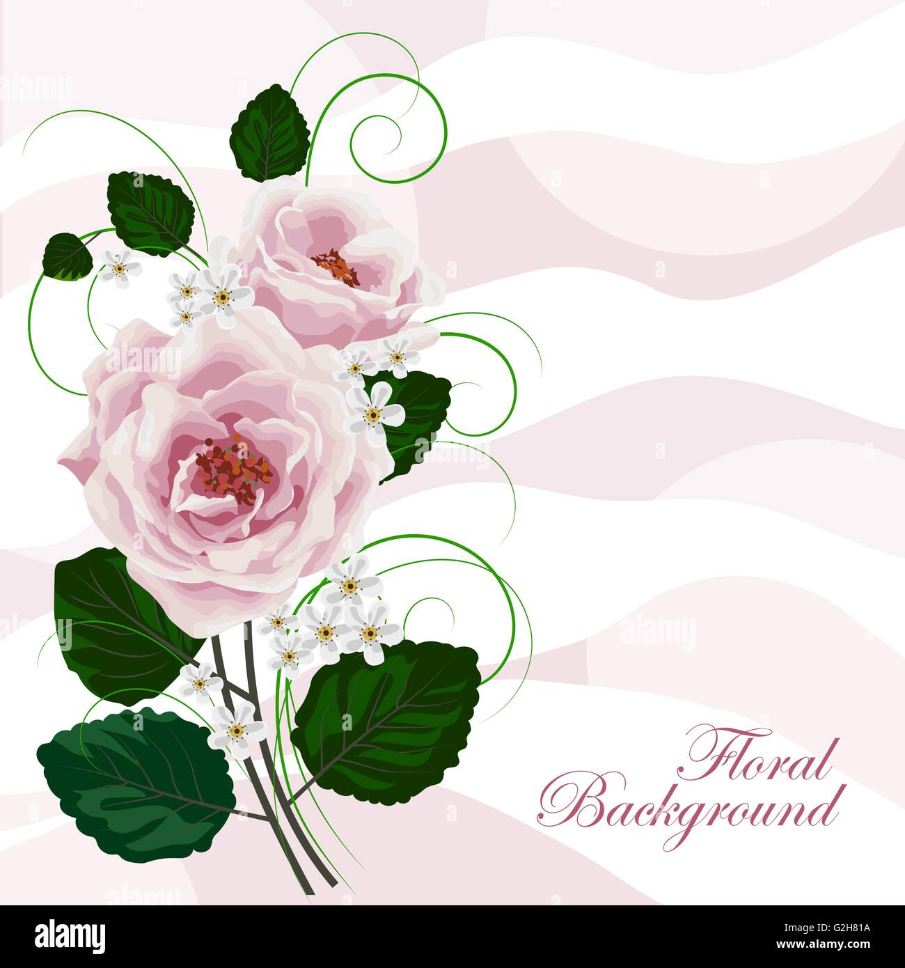 Floral vector background Stock Vector Image & Art - Alamy