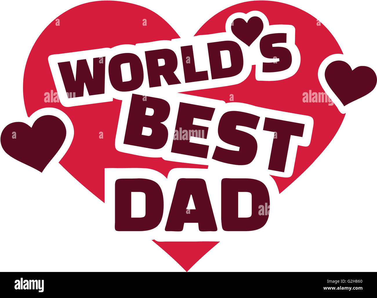 World's best Dad love Stock Photo - Alamy