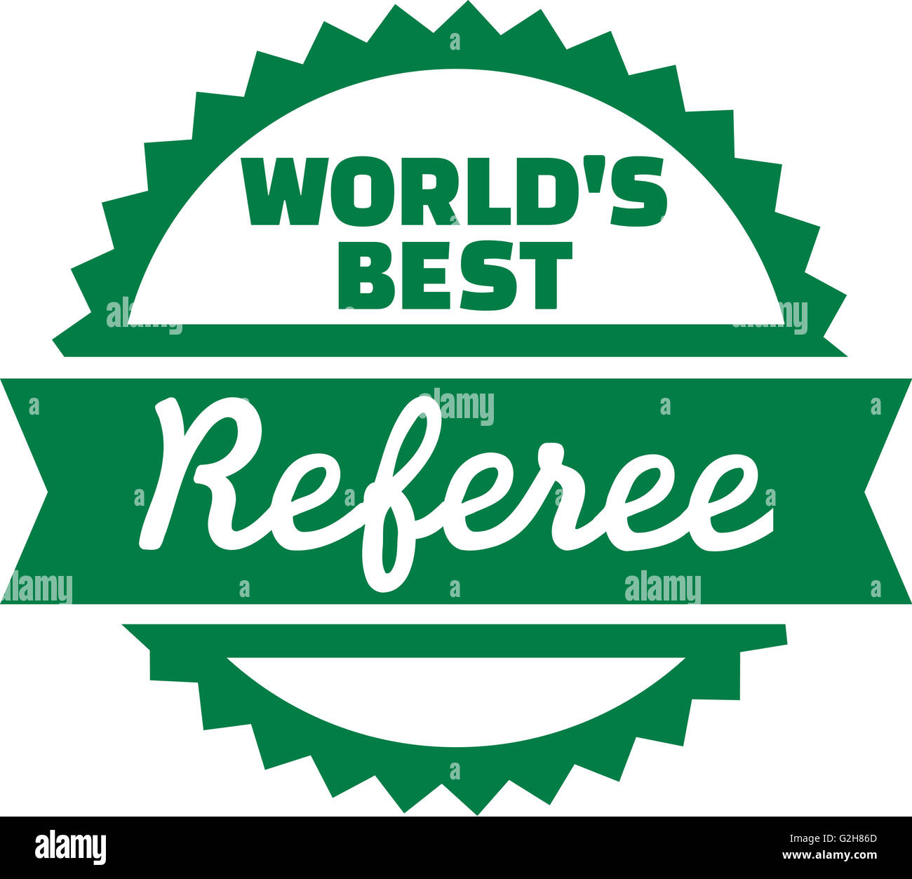 World's best Referee Stock Photo - Alamy