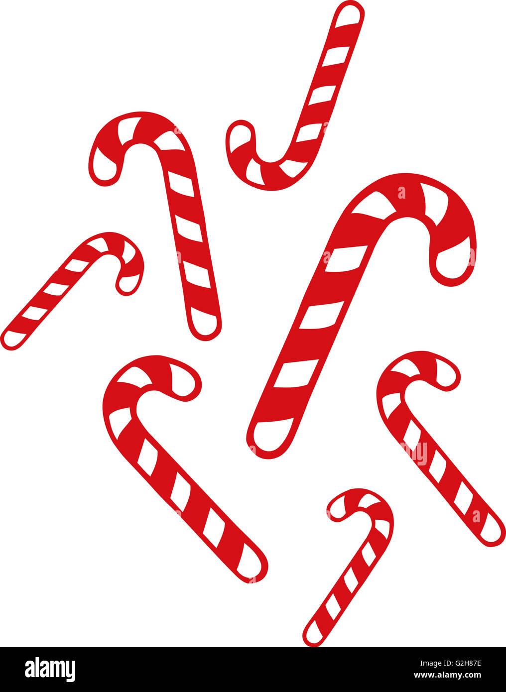 Many christmas candy canes Stock Photo - Alamy