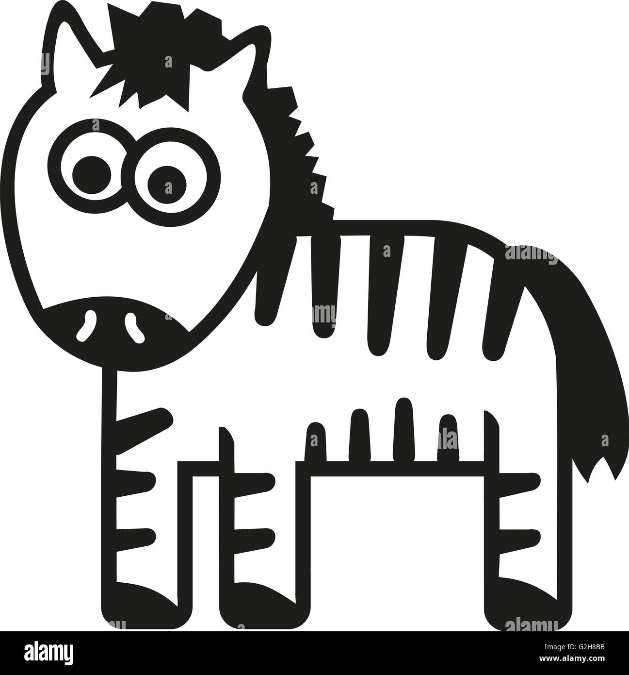 Zebra print pattern Cut Out Stock Images & Pictures - Alamy