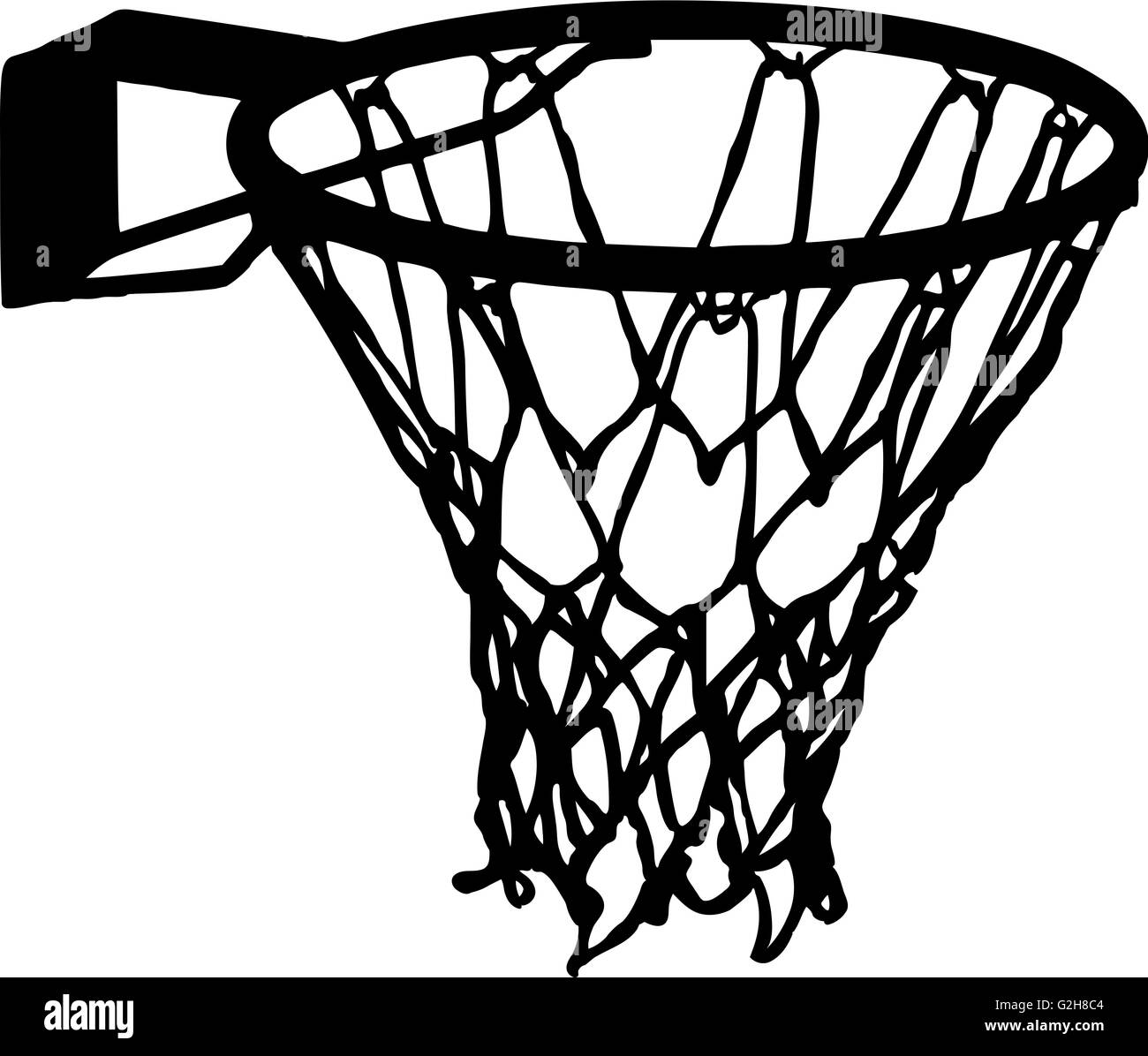 Basketball Net Basket Details Vector Stock Photo - Alamy