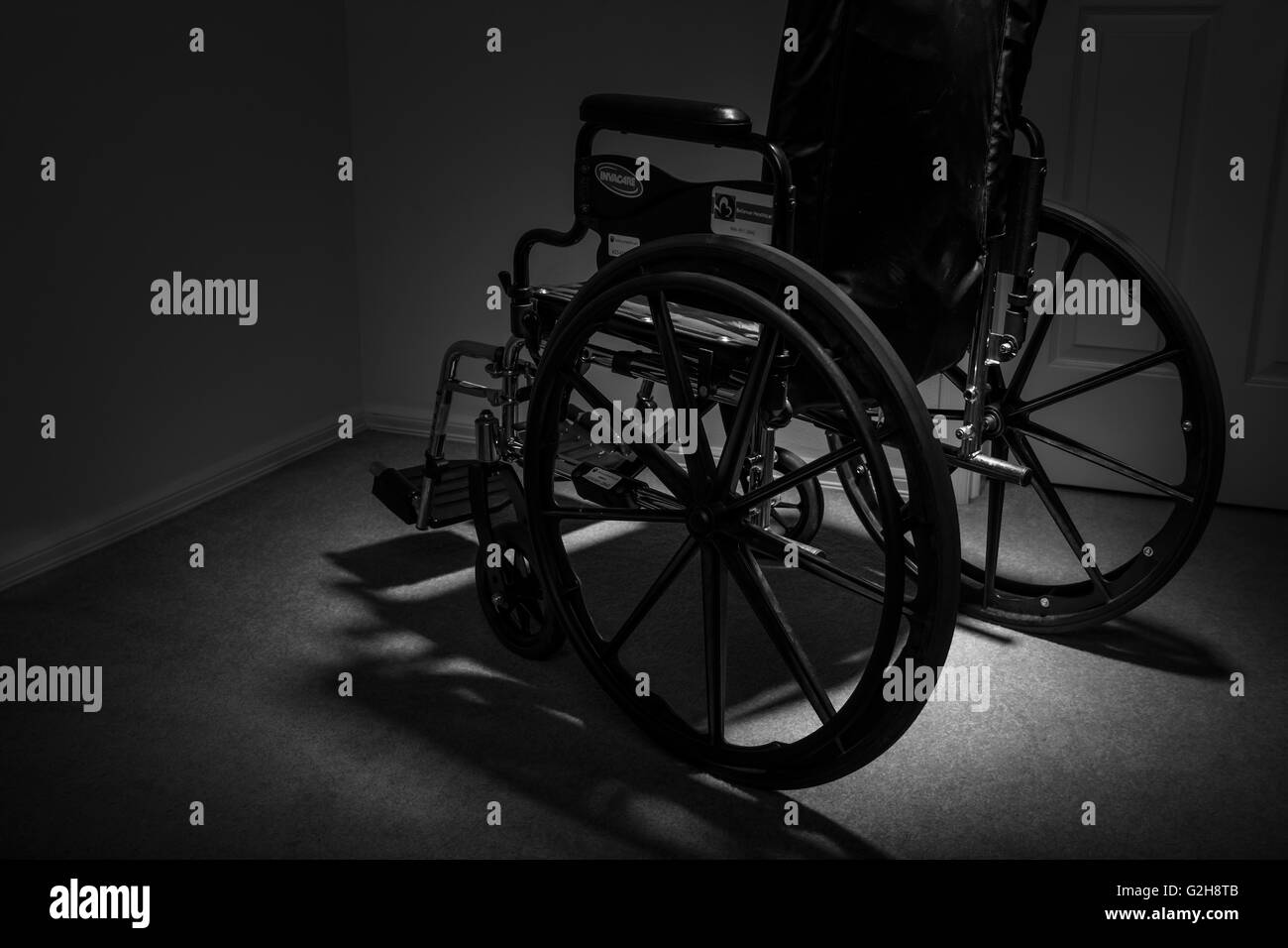 Confined to wheelchair Black and White Stock Photos & Images - Alamy