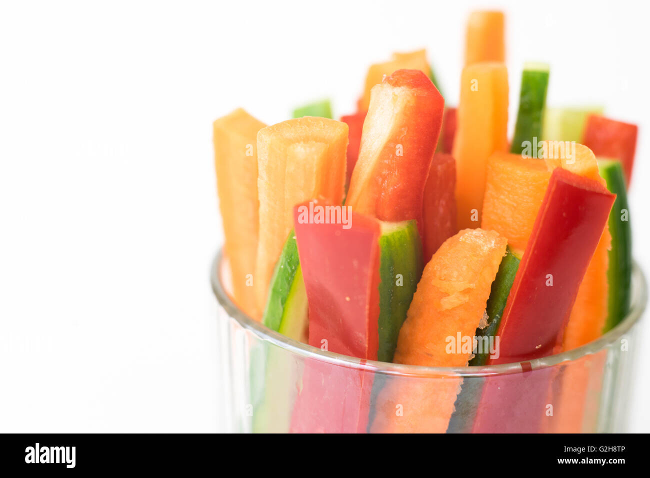 Close up of colorful vegetable sticks Stock Photo - Alamy