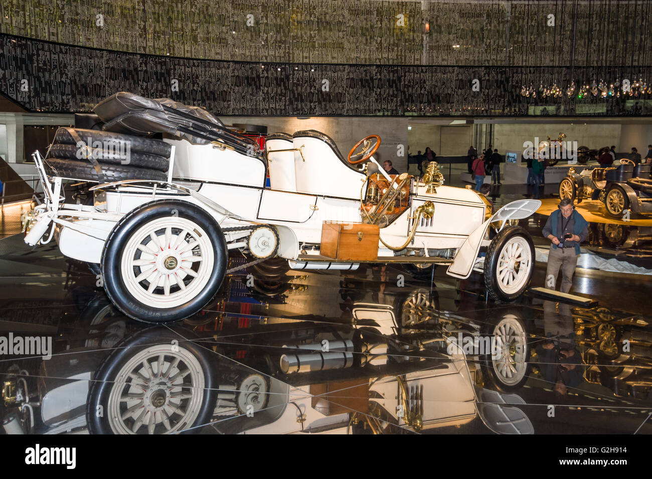STUTTGART, GERMANY- MARCH 19, 2016: Vintage car Mercedes 75 PS ...
