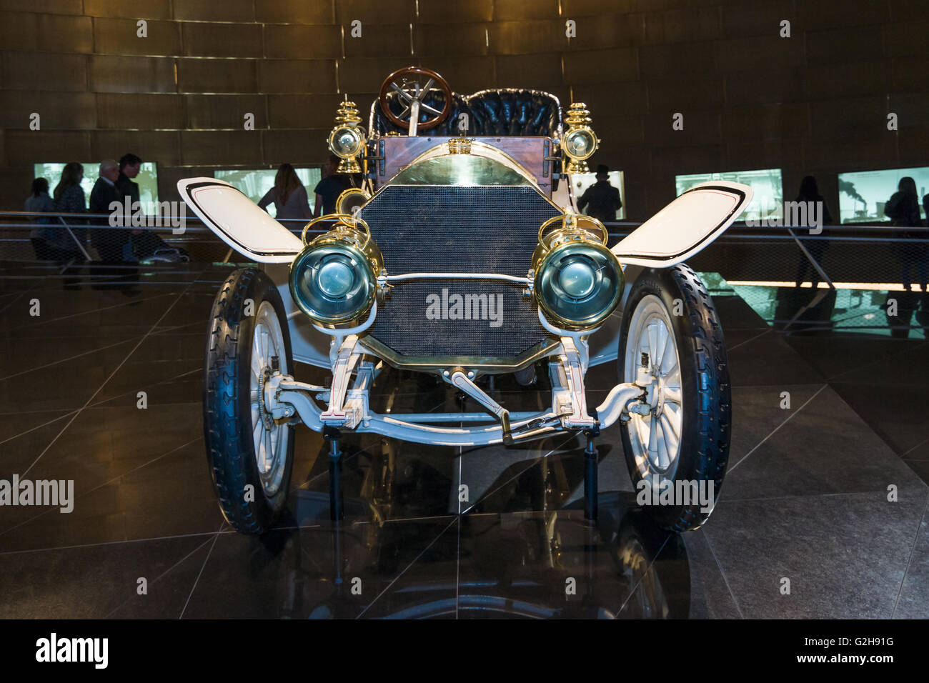 STUTTGART, GERMANY- MARCH 19, 2016: Vintage car Mercedes 75 PS ...
